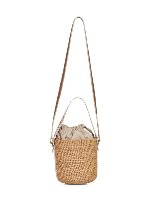 Chloé Beige Woody Small Basket Bag