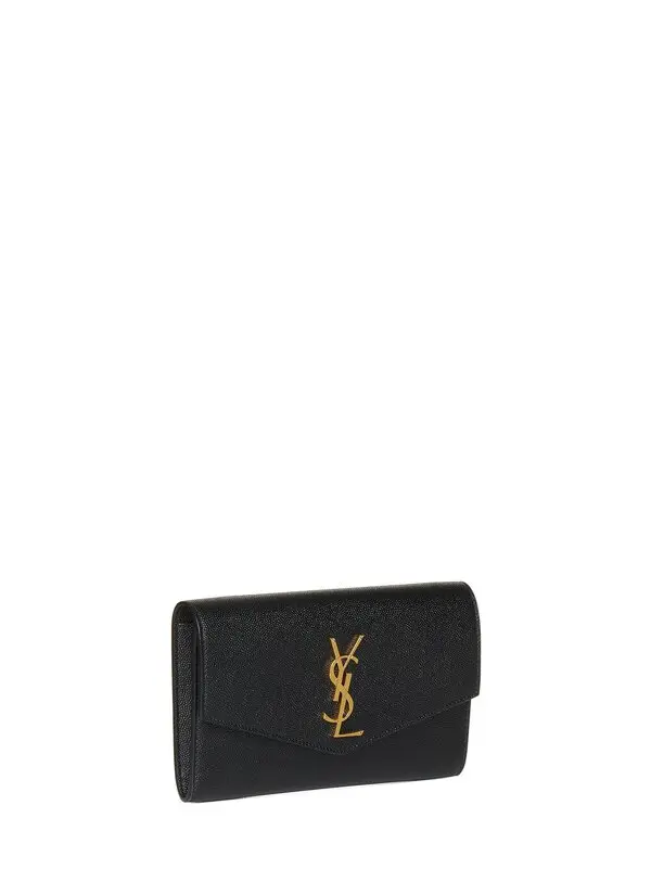 Saint Laurent Uptown Leather Chain Wallet Bag By