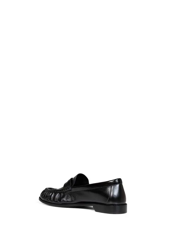 Saint Laurent Black Smooth Leather Le Loafer Soft Loafers