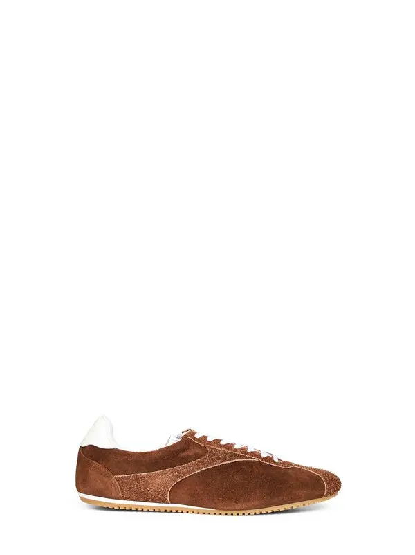 Bottega Veneta Cocoa Suede Shot Low-top Lace-up Sneakers - Multicolor