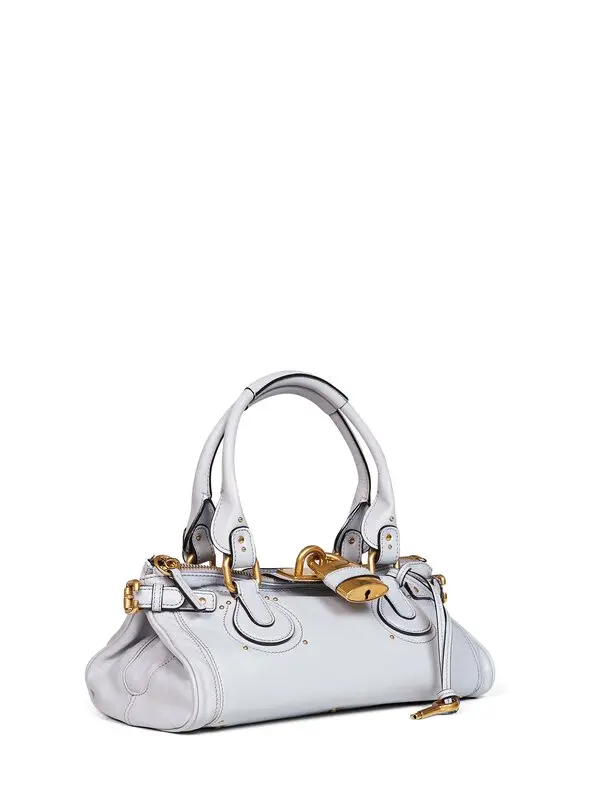 Chloé Greyish Blue Paddington Shoulder Bag