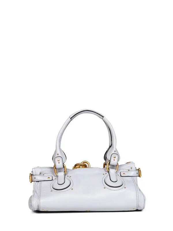 Chloé Greyish Blue Paddington Shoulder Bag