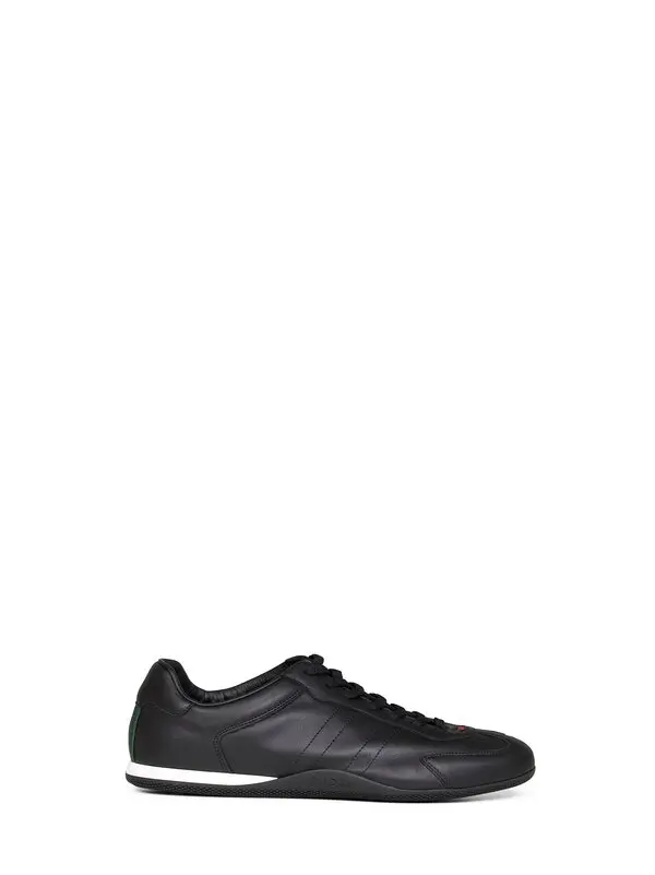 Gucci Black Shift Low-top Leather Sneakers
