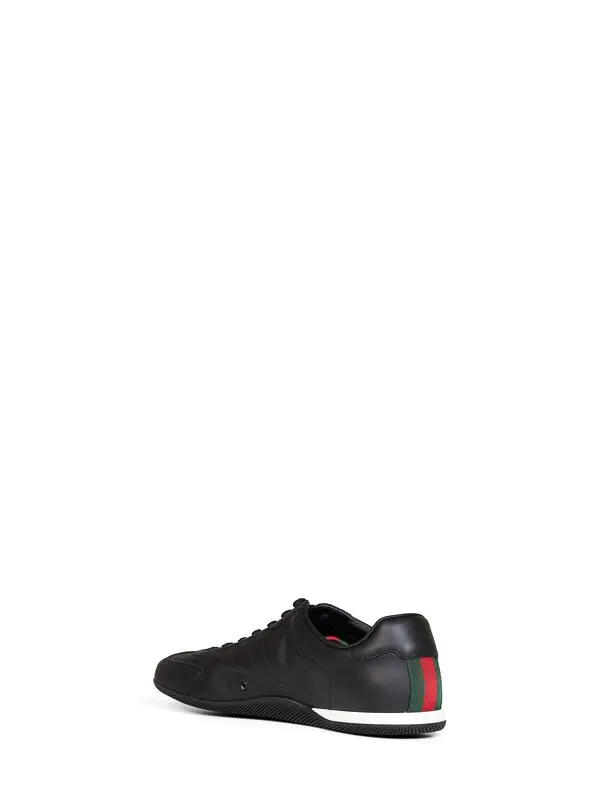 Gucci Black Shift Low-top Leather Sneakers