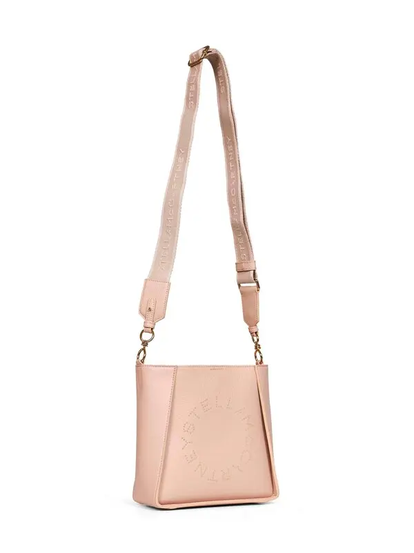 Stella McCartney Blush Pink Logo Square Crossbody Bag