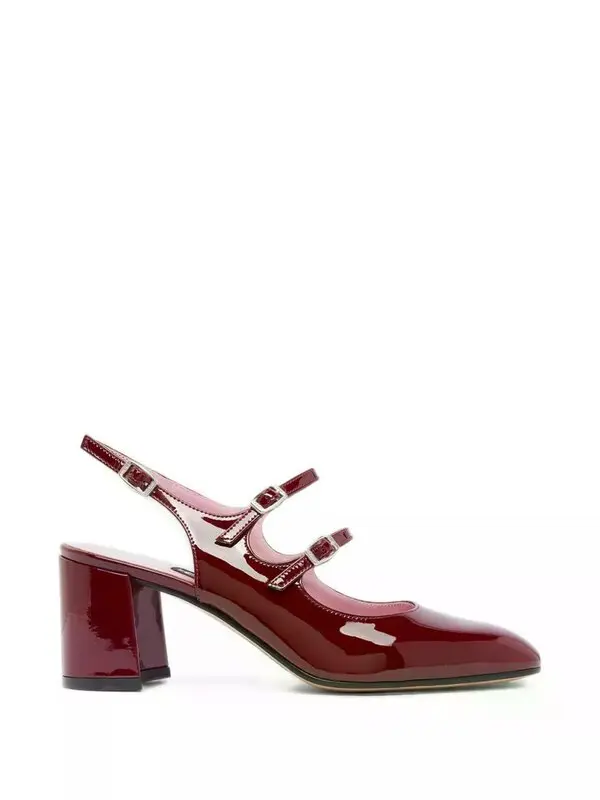 CAREL Banana Patent Leather Slingback Pumps - Red