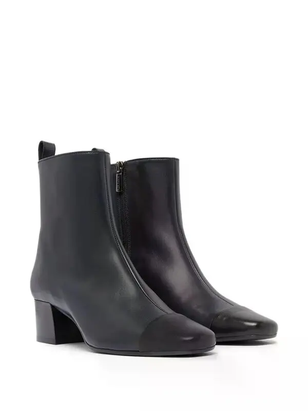 CAREL Estime Two-tone Leather Ankle Boots - Blue