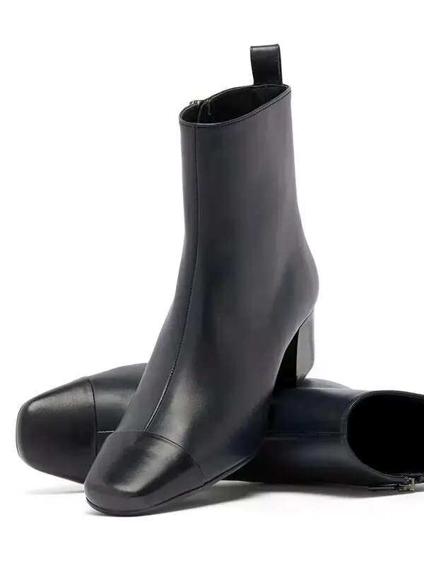 CAREL Estime Two-tone Leather Ankle Boots