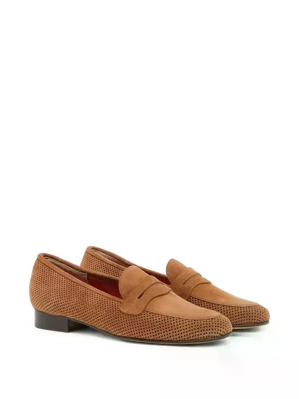 CAREL Perforated Suede Loafers
