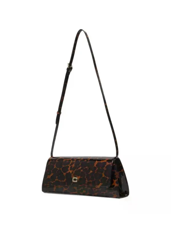 CAREL Madeleine Leopard-print Calf Leather Shoulder Bag