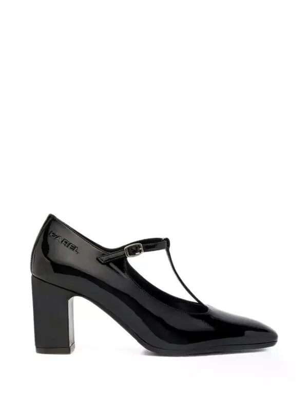 CAREL Francesca Patent Leather Pumps - Black