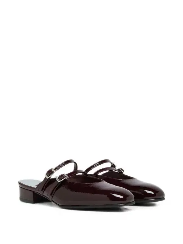 CAREL Pomme Patent Leather Mules