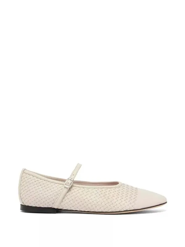 CAREL Tracy Woven Leather Ballet Flats