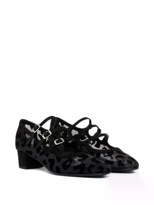 CAREL Kina Leopard-print Mesh Pumps
