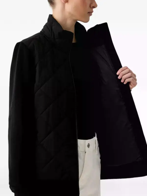 Dkny Quilted Panelled Jacket