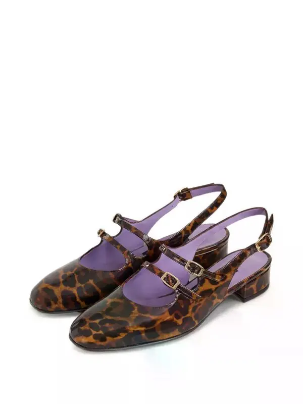 CAREL Peche Leopard-print Slingback Pumps