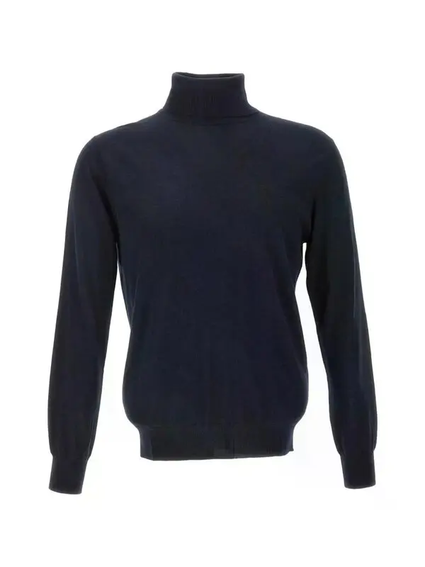 KANGRA Turtleneck Sweater - Blue