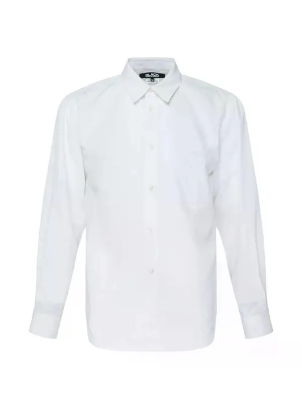 Comme Des Garçons Gathered-back Shirt - White