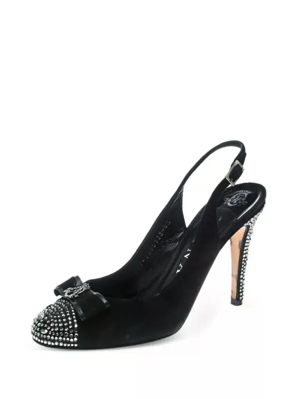 GINA Crystal-embellished Slingback Pumps