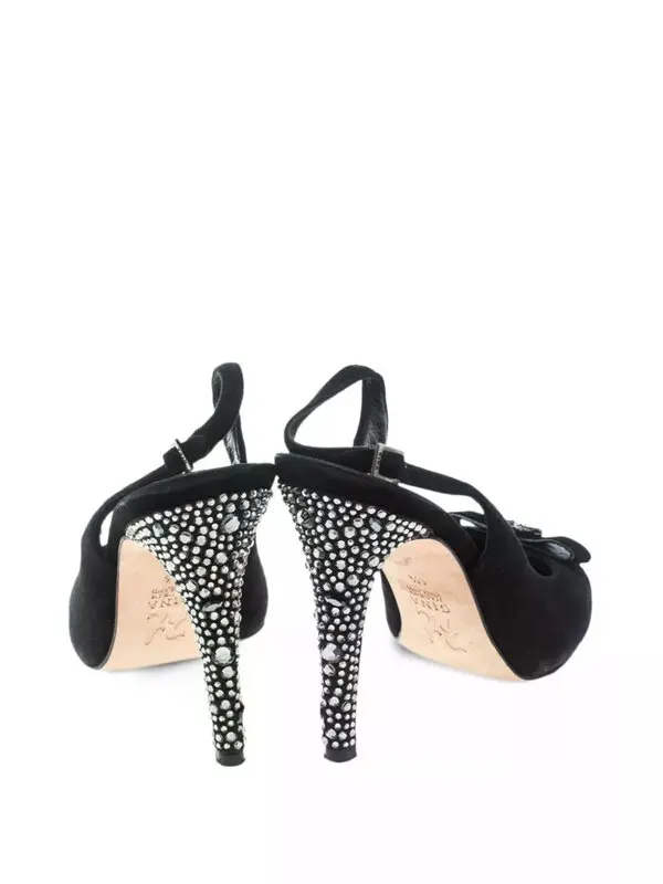 GINA Crystal-embellished Slingback Pumps