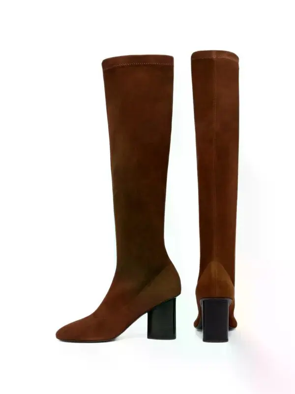 CAREL Lucca Stretch-suede Knee-high Boots