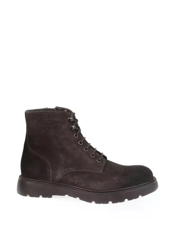 DOUCAL'S Lace-up Suede Boots - Brown