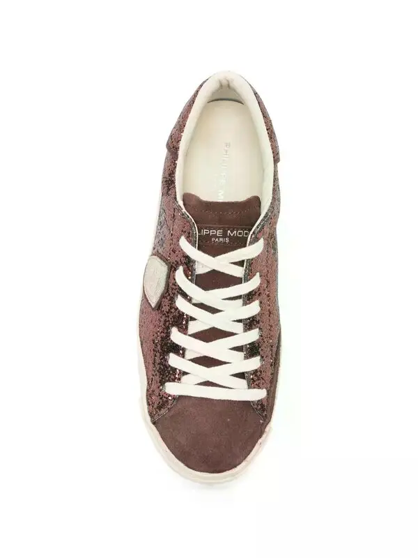 Philippe Model Prsx Low Glitter-effect Sneakers