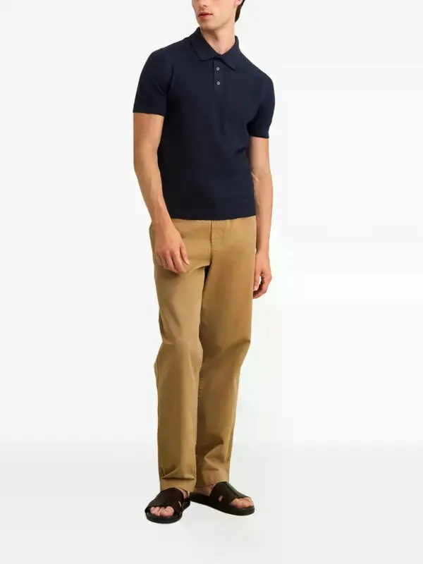 Pringle Of Scotland Diamond-stitch Polo Shirt