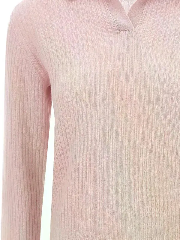 GRAN SASSO Ribbed-knit Long-sleeve Sweater