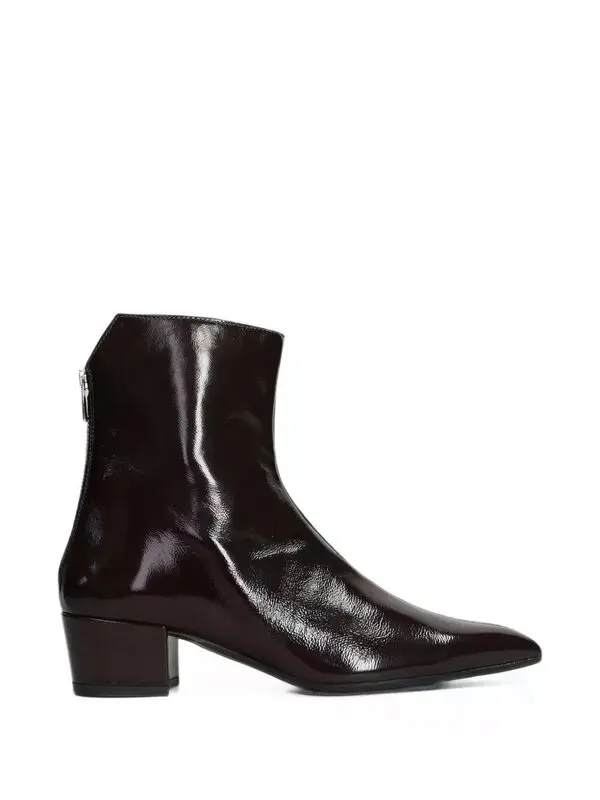 EVALUNA Patent-finish Ankle Boots