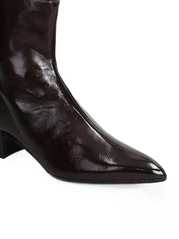 EVALUNA Patent-finish Ankle Boots