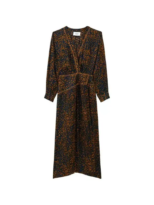 Ba&sh Hamy V-neck Midi Dress - Blue