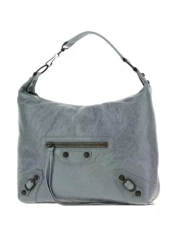 Balenciaga Le City Hobo Bag Small In Black - Blue