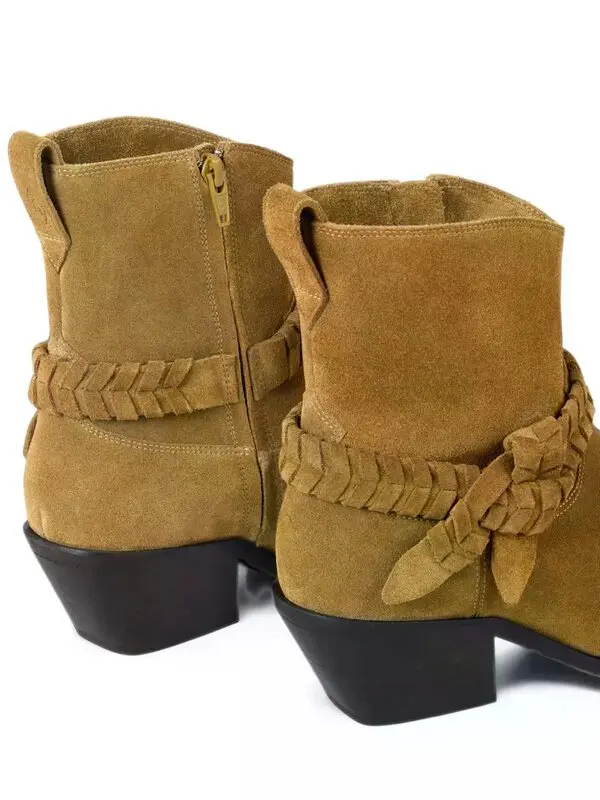 Ba&sh Lowcowby Suede Cowboy Boots