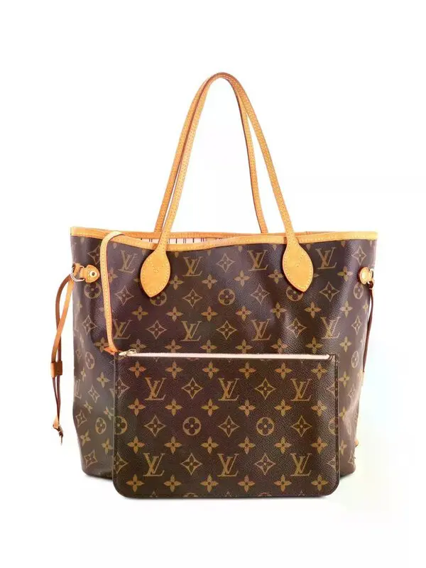 LOUIS VUITTON Neverfull Nm Monogram Canvas Mm Tote Bag - Brown