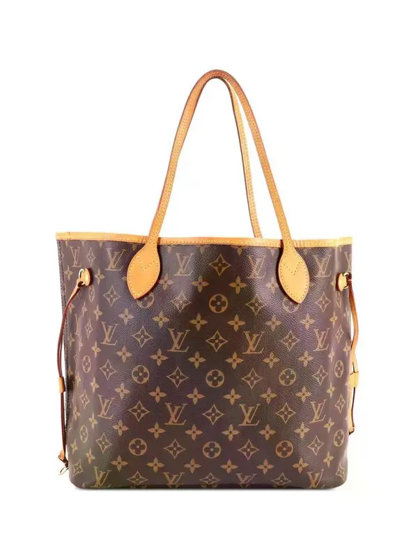 LOUIS VUITTON Neverfull Nm Monogram Canvas Mm Tote Bag - Brown