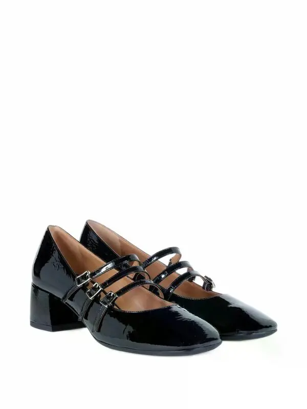 Roberto Festa Triple-strap Patent Leather Pumps