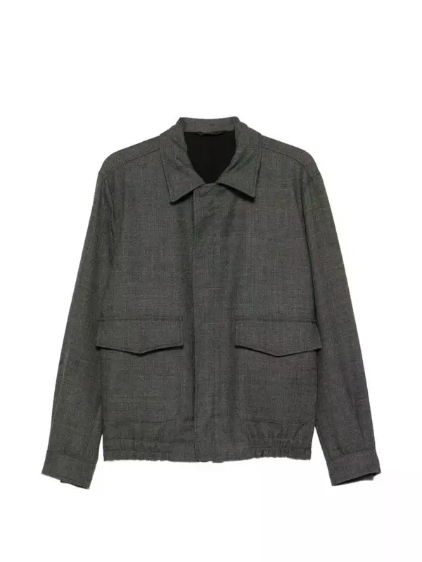 BRIGLIA 1949 Elasticated-hem Jacket - Grey