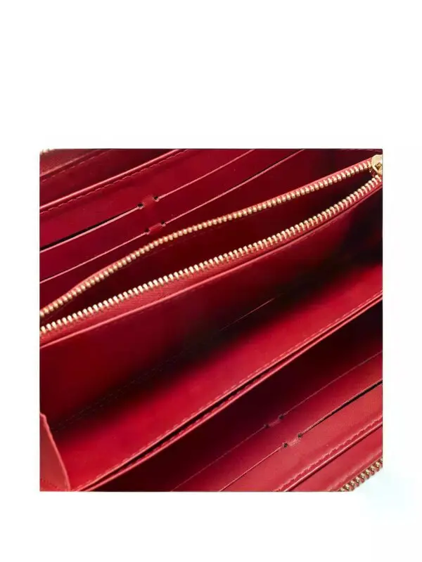 LOUIS VUITTON 2007 Zippy Pomme D'amour Monogram Vernis Zip Wallet - Red