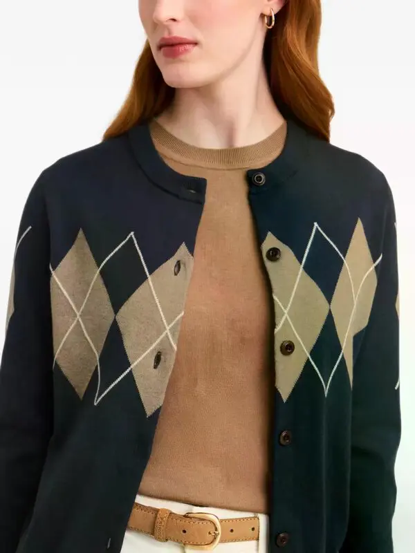 Pringle Of Scotland Diamond-pattern Cardigan
