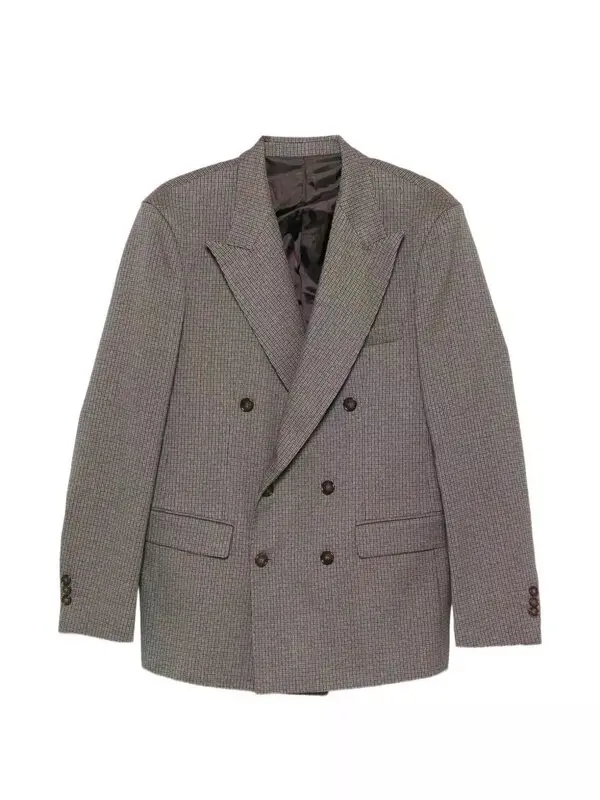 MARSEM Double-breasted Check-pattern Suit