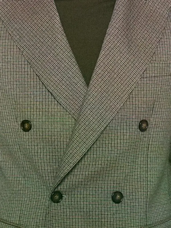 MARSEM Double-breasted Check-pattern Suit
