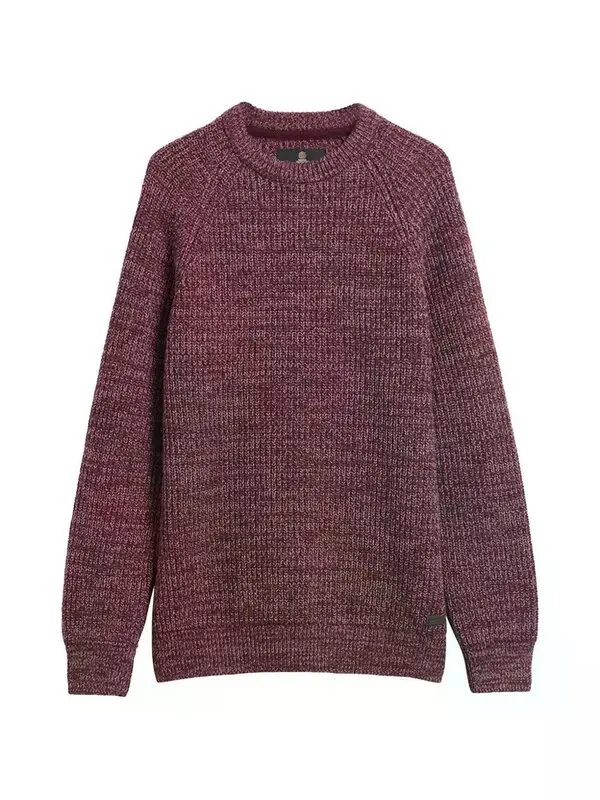 Barbour Chunky-knit Raglan-sleeve Sweater - Red