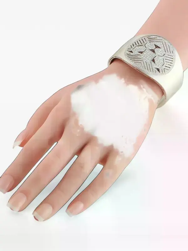 BVLGARI Enigma Diamond Cuff Bracelet - Silver