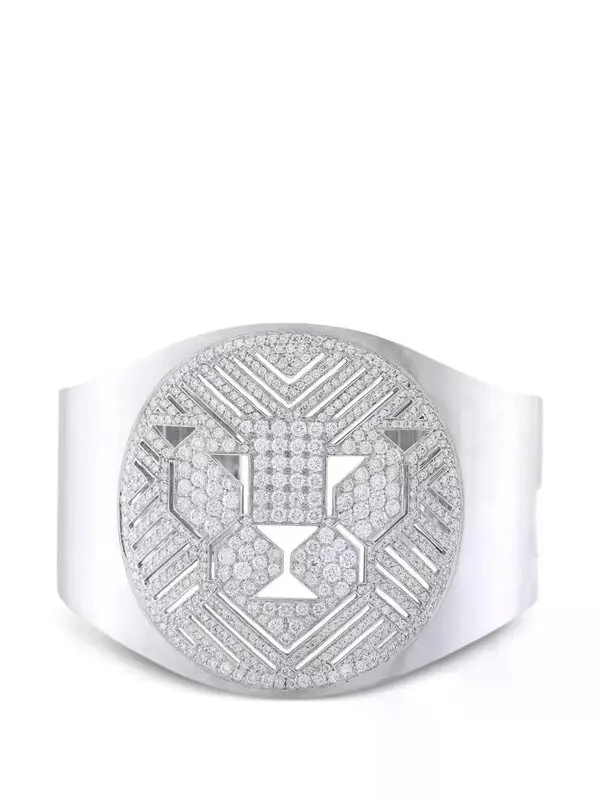 BVLGARI Enigma Diamond Cuff Bracelet - Silver