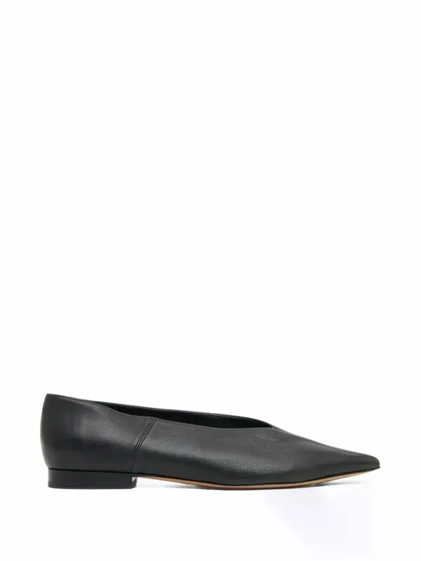 MANSUR GAVRIEL Kiki Pointed-toe Ballet Flats - Black