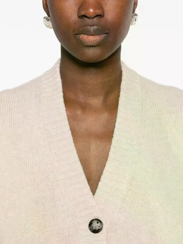 ALLUDE V-neck Button-up Cardigan