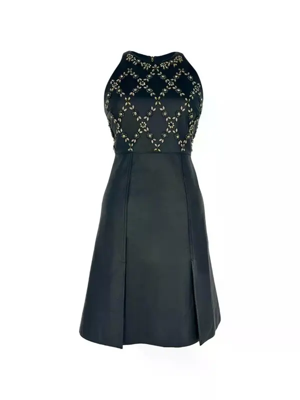 Erdem 2010s Crystal Floral Hudson Dress - Black