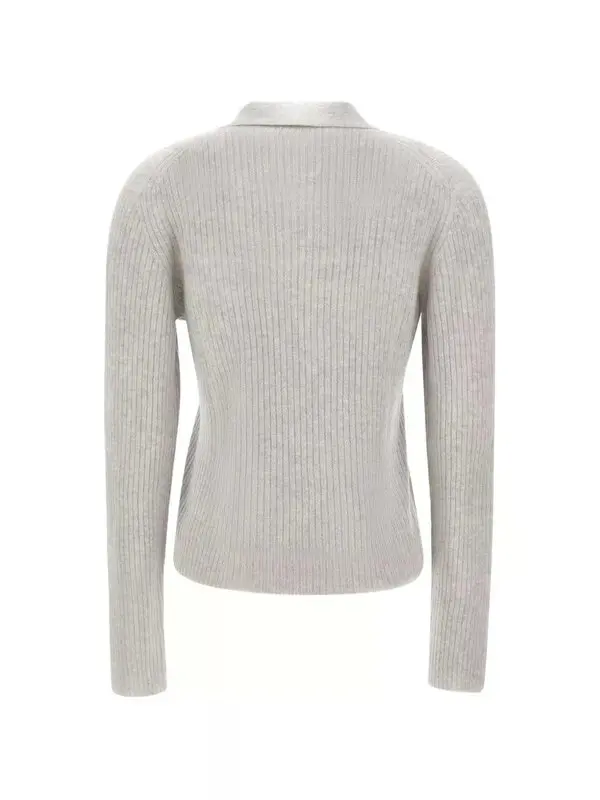 GRAN SASSO Ribbed-knit Long-sleeve Sweater