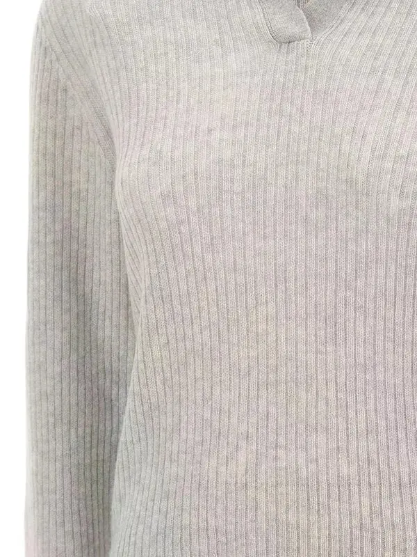 GRAN SASSO Ribbed-knit Long-sleeve Sweater